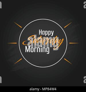 Happy Saturday Vector Template. Modern vector template for poster ...