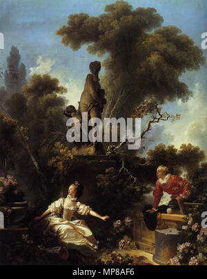 Jean-Honore Fragonard, The Progress of Love: The Meeting. Circa 1771 ...