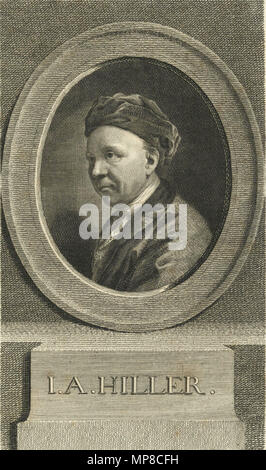. Depicted person: Johann Adam Hiller . circa 1775. Hiller after Fuger ...