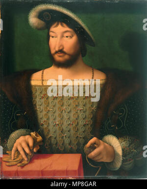 Portrait of Francis I, King of France.. circa 1530. Cleve King Francis ...