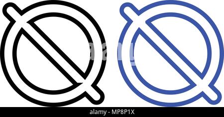 Prohibition vector icon isolated on transparent background, Prohibition ...