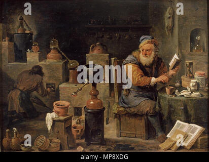 The Alchemist, Teniers, David, the Younger, 1650 Stock Photo - Alamy