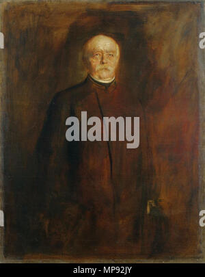Prince of Bismarck, painting by Franz von Lenbach, portrayed in a ...