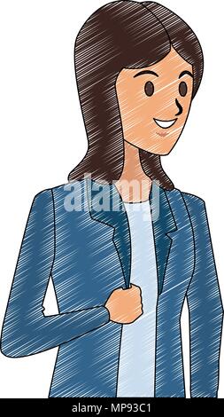 Young woman face cartoon scribble Stock Vector Image & Art - Alamy
