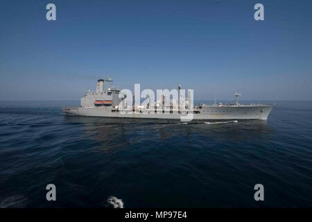 The fleet replenishment oiler USNS Walter S. Diehl (T-AO 193), right ...