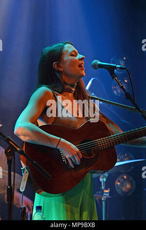 Lindsay Lou folk singer songwriter musician on stage with the ...