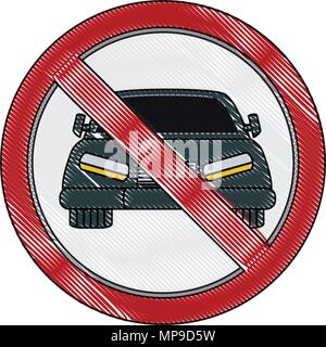 No cars allowed, prohibition sign. No cars entry, motor vehicles ...