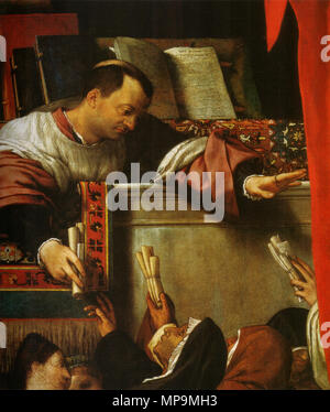 The Alms of St. Anthony. 1542. 'The Alms of St. Anthony', oil on wood ...