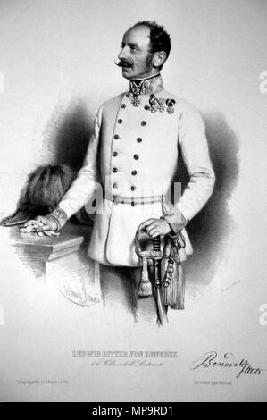 LUDWIG von BENEDEK (1804-1881) Austro-Hungarian army general in an1857 ...