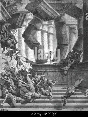 THE DEATH OF SAMSON, BY GUSTAVE DORE. Gustave Dore, 1832 - 1883, French ...