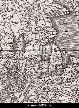 Map of 1531 denoting Sinus Persicus, Nova et Integra Universi Orbis ...
