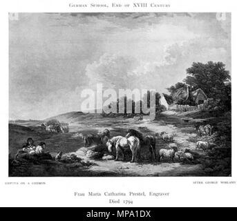 *Gypsies on a Common* by Maria Katharina Prestel portrays a scene of ...