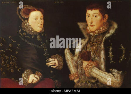 Mary Nevill and Gregory Fiennes Baron Dacre Stock Photo - Alamy