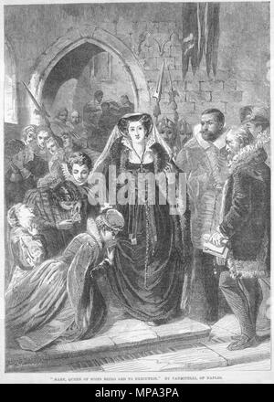 The execution of Mary Queen of Scots Date: 1587 Stock Photo - Alamy