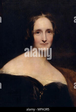 Mary Shelley portrait by Richard Rothwell, 1840 Stock Photo - Alamy