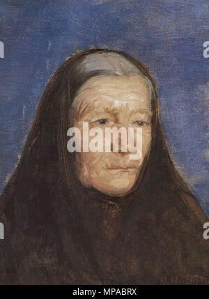 Ancher Anna - Kopf Einer Alten Frau (Stine Karre) - Danish School ...