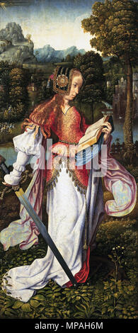 Saint Catherine 1510-1520 Master of Frankfurt 16th Century Antwerp ...