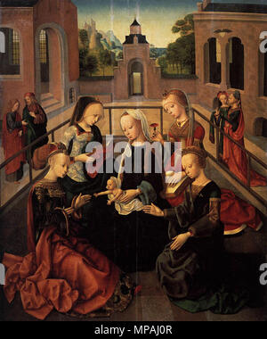 Pendant in shape of heart flower of glass on abstract multicolored ...