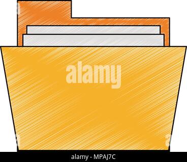 Folder with documents scribble Stock Vector Image & Art - Alamy