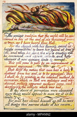 William Blake - Marriage Heaven Hell 1793 Stock Photo - Alamy