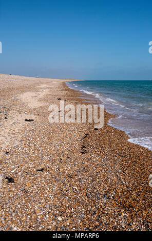 Climping Beach, (or Atherington Beach) West Sussex; sea and beautiful ...