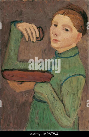 Self-portrait by Paula Modersohn-Becker Stock Photo - Alamy