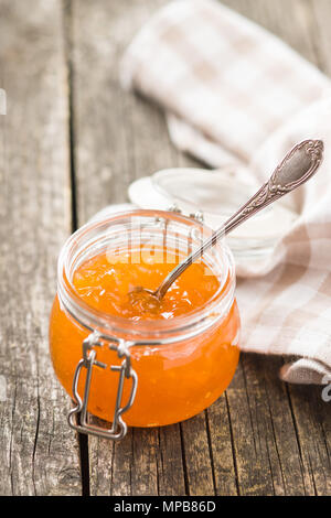 Sweet Homemade Apricot Jam on Toast for Breakfast Stock Photo - Alamy