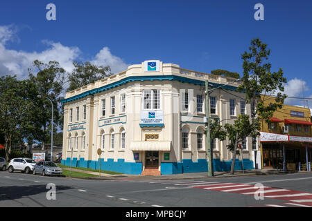 Australia, New South Wales, Murwillumbah, art deco buildings with shop ...