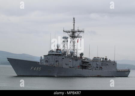 TCG Gediz (F495), a Gabya-class (or G-class) frigate operated by the ...