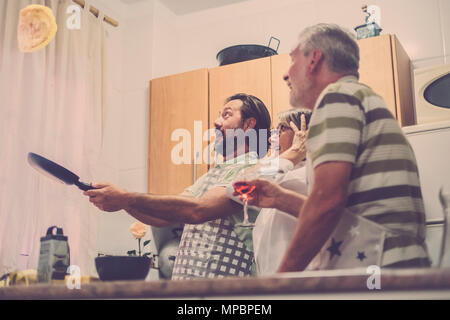 Crazy couple at dinner Stock Photo - Alamy