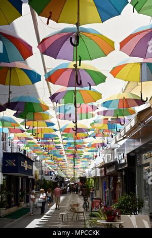 Turkey, Fethiye, umbrella street Stock Photo - Alamy