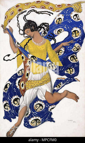 The Butterfly (Costume Design for Anna Pavlova) 1913 by Leon Bakst ...