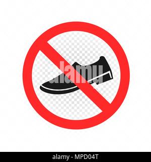Warning Sign Do Not Stand Here On White Background Stock Vector Image ...