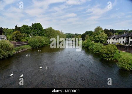Pictures taken around the historic town of Usk in South Wales, showing ...