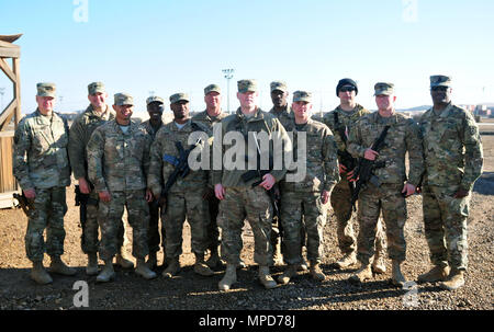 Task Force Chaos Commander Col. Charles Schoening (far left) and Senior ...