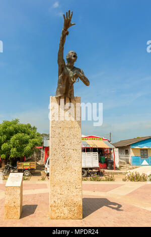 San Basilio de Palenque, Colombia - March 25, 2017: It is the first ...