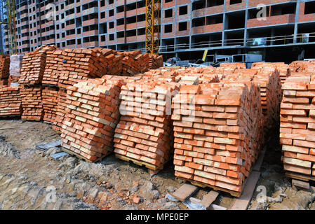 Warehouse bricks on building background Stock Photo - Alamy