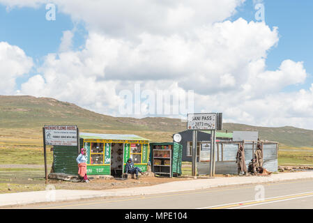 Lesotho border post. The Sani Pass, which goes from South Africa to ...