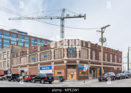 Buildings in Fulton Market area Stock Photo - Alamy