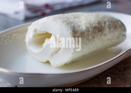 Clotted cream (butter cream) for Turkish breakfast / Kaymak, honey and ...