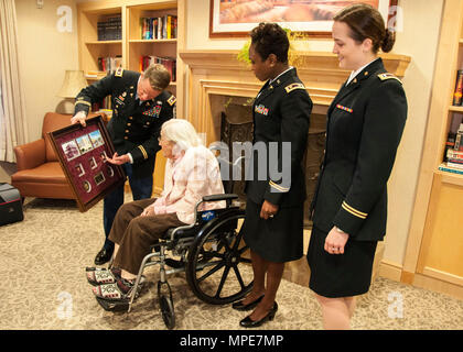 Lt. Col. Christopher Ward (right), commander of 2nd Battalion, 377th ...