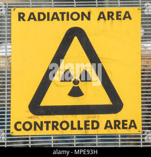 Controlled area X-ray Sign Stock Photo: 81432360 - Alamy