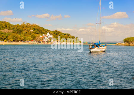 Beach at Taboga Island also known as Island of Flowers is a tourist ...
