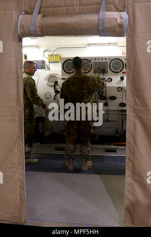 Master diver 1st Sgt. Tyler Dodd with the 511th Engineer Dive ...