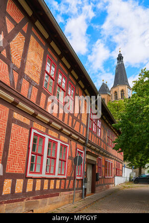 Nordhausen downtown facades in Thuringia of Germany Stock Photo - Alamy