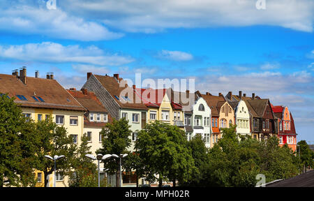 Nordhausen downtown facades in Harz Thuringia of Germany Stock Photo ...
