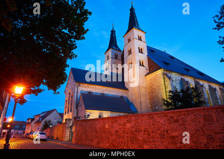 Nordhausen Holy Cross Cathedral sunset in Thuringia Germany Stock Photo ...