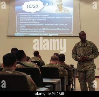 Chief Warrant Officer 5 Darren Cook and Capt. Joseph Koennecke discuss ...