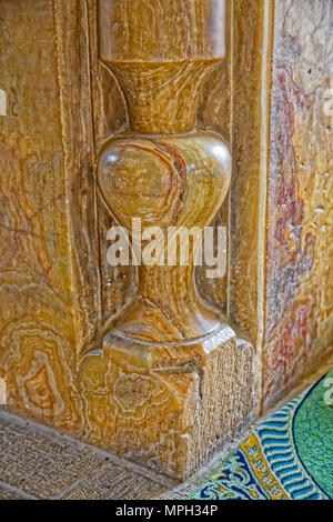 The rounded decoration of an historical wall Stock Photo - Alamy