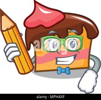 Geek sponge cake character cartoon Stock Vector Image & Art - Alamy